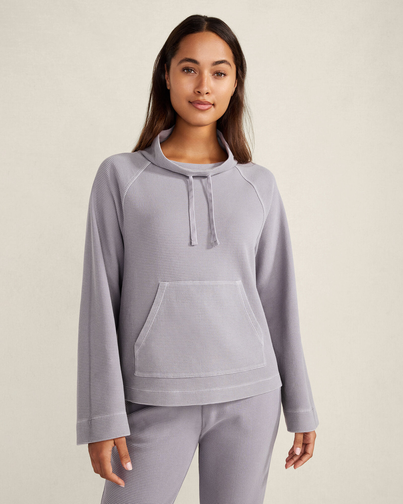 Garment-Dyed Organic Cotton Waffle Knit Pullover | Haven Well Within