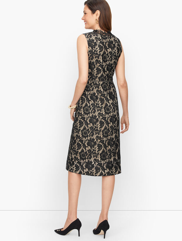Autumn Lace Sleeveless Dress | Talbots
