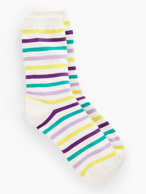 Pop Stripe Trouser Socks | Talbots