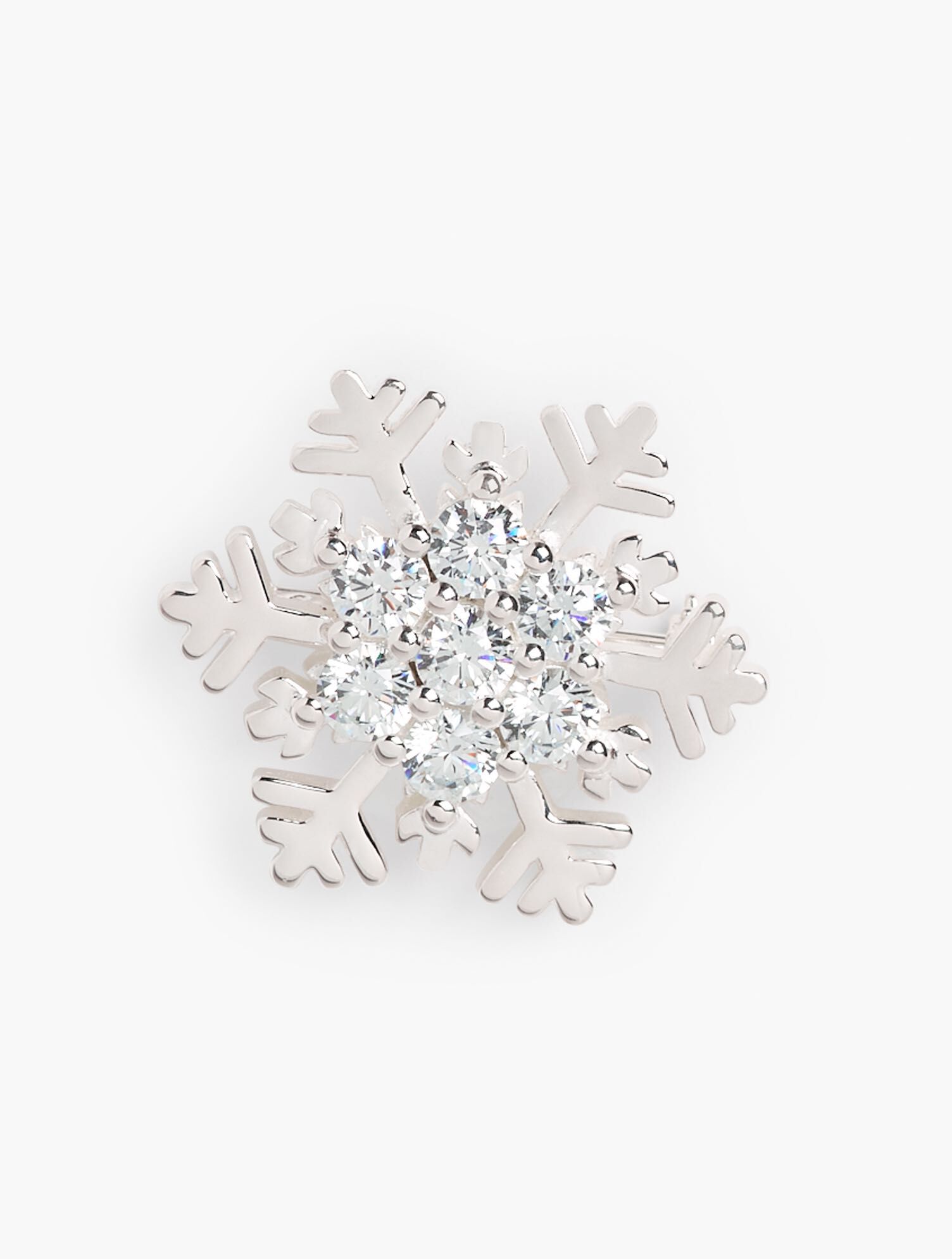 Sterling Silver Snowflake Brooch | Talbots