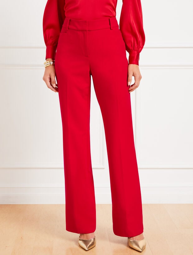 Flare Leg Luxe Double Cloth Pants | Talbots