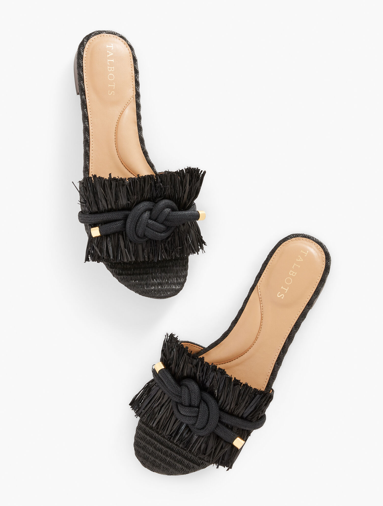 Keri Rope Raffia Slides | Talbots