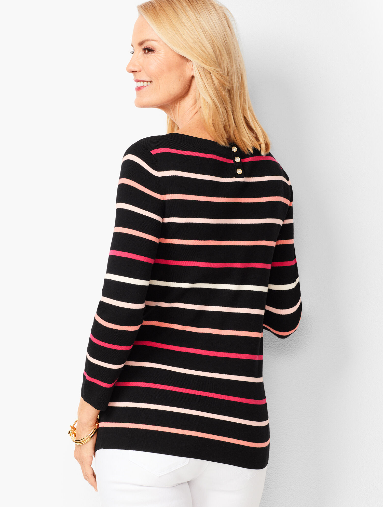 Classic Bateau-Neck Sweater - Stripe | Talbots