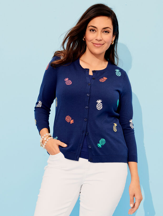 Charming Cardigan - Tossed Pineapple | Talbots