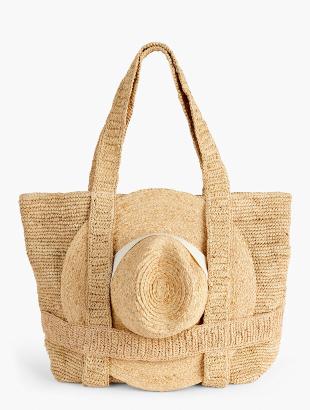 Hat Attack Raffia Straw Traveler Tote | Talbots