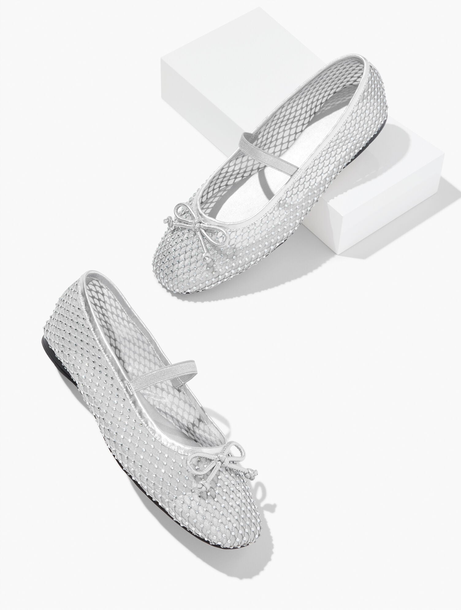 Blaine Soft Sole Mesh Rhinestone Ballet Flats | Talbots