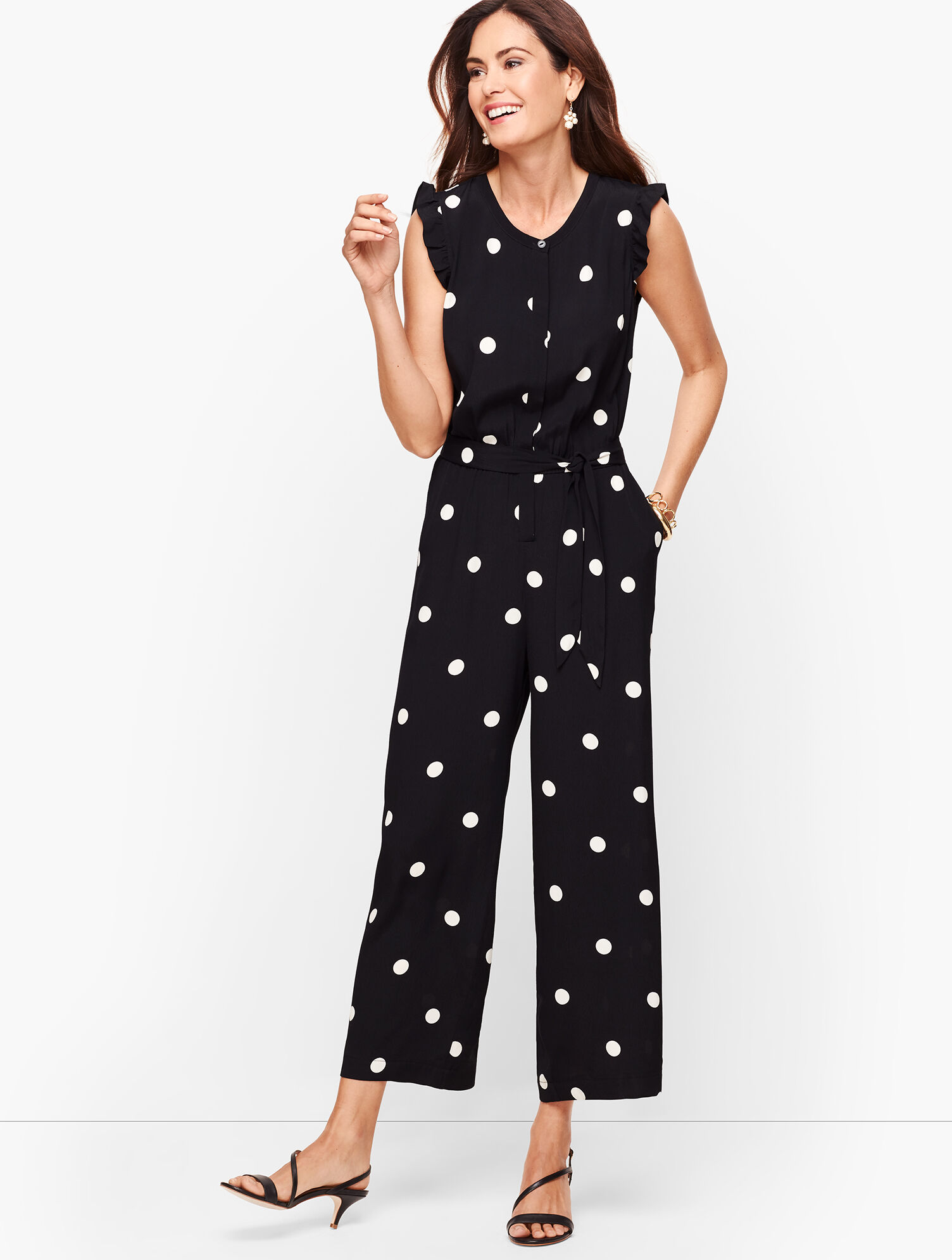 Polka Dot Jumpsuit | Talbots