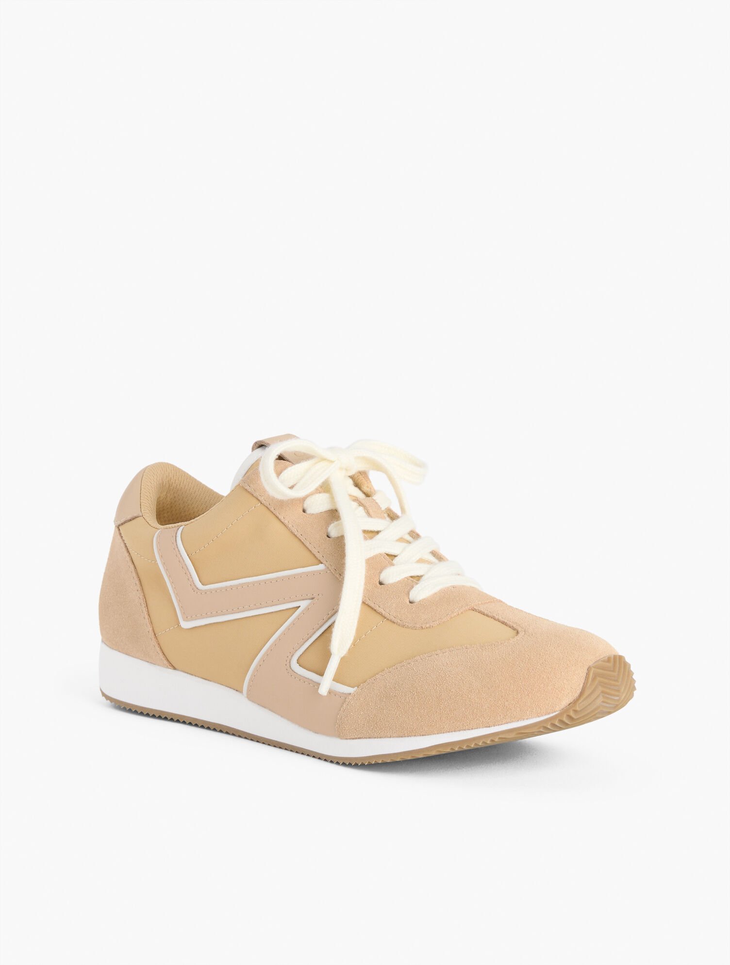 Alex Leather & Nylon Sneakers | Talbots