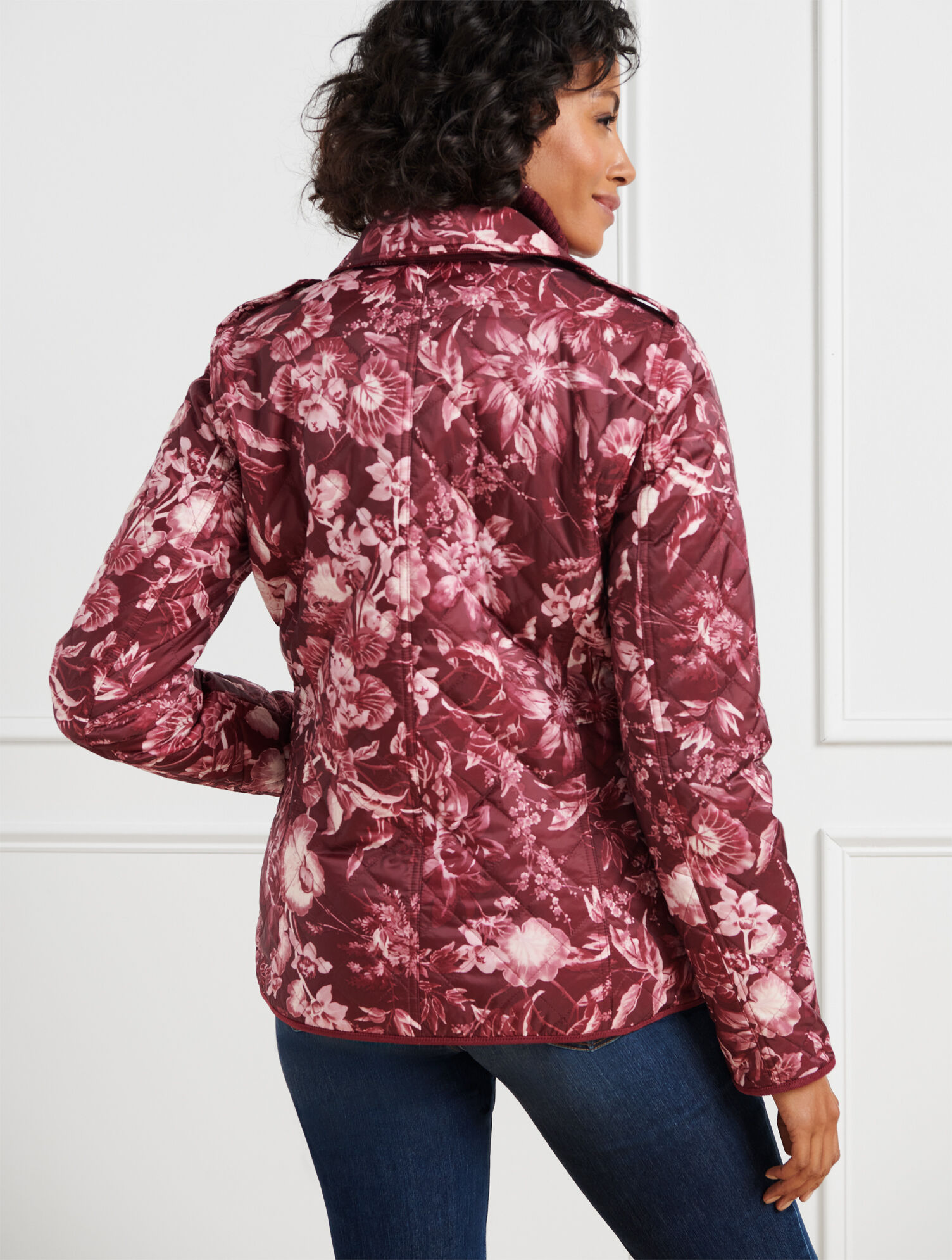 Quilted Barn Jacket - Splendid Floral | Talbots