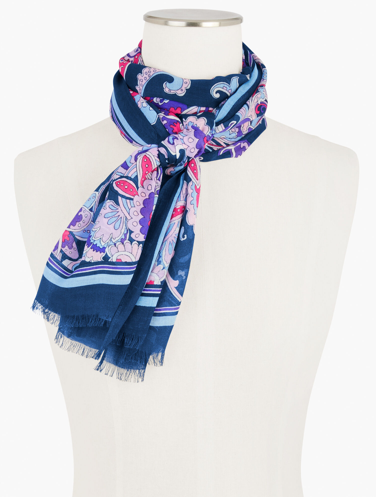 Swirl Floral Oblong Scarf | Talbots