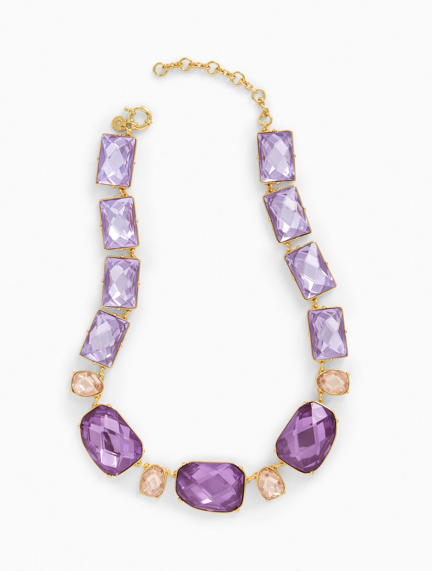 Checkerboard Stone Statement Necklace | Talbots