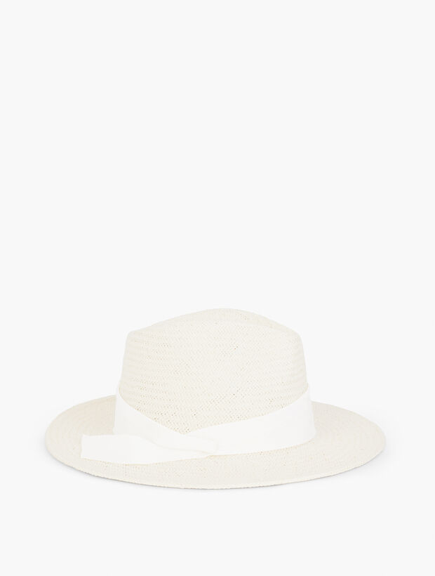 Refined Straw Fedora | Talbots