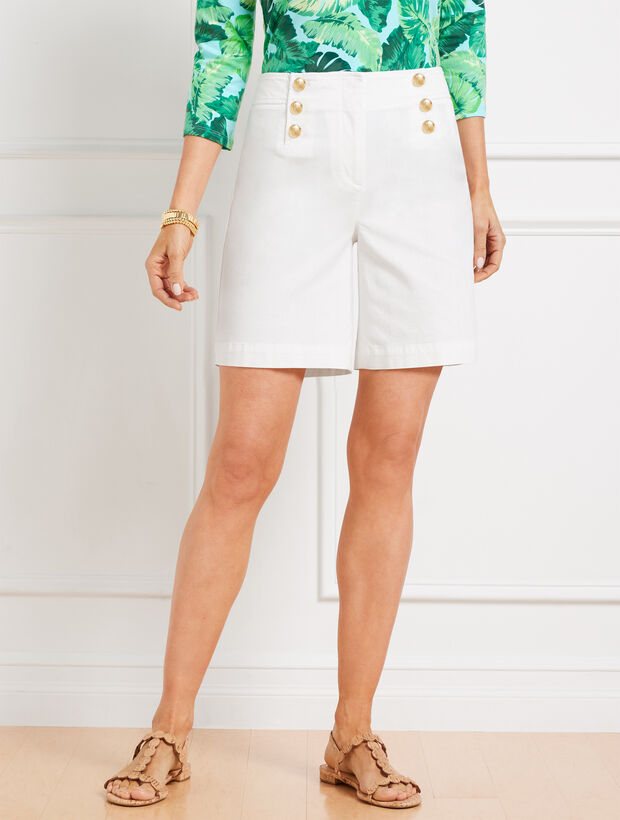 Cotton Slub Sailor Shorts | Talbots