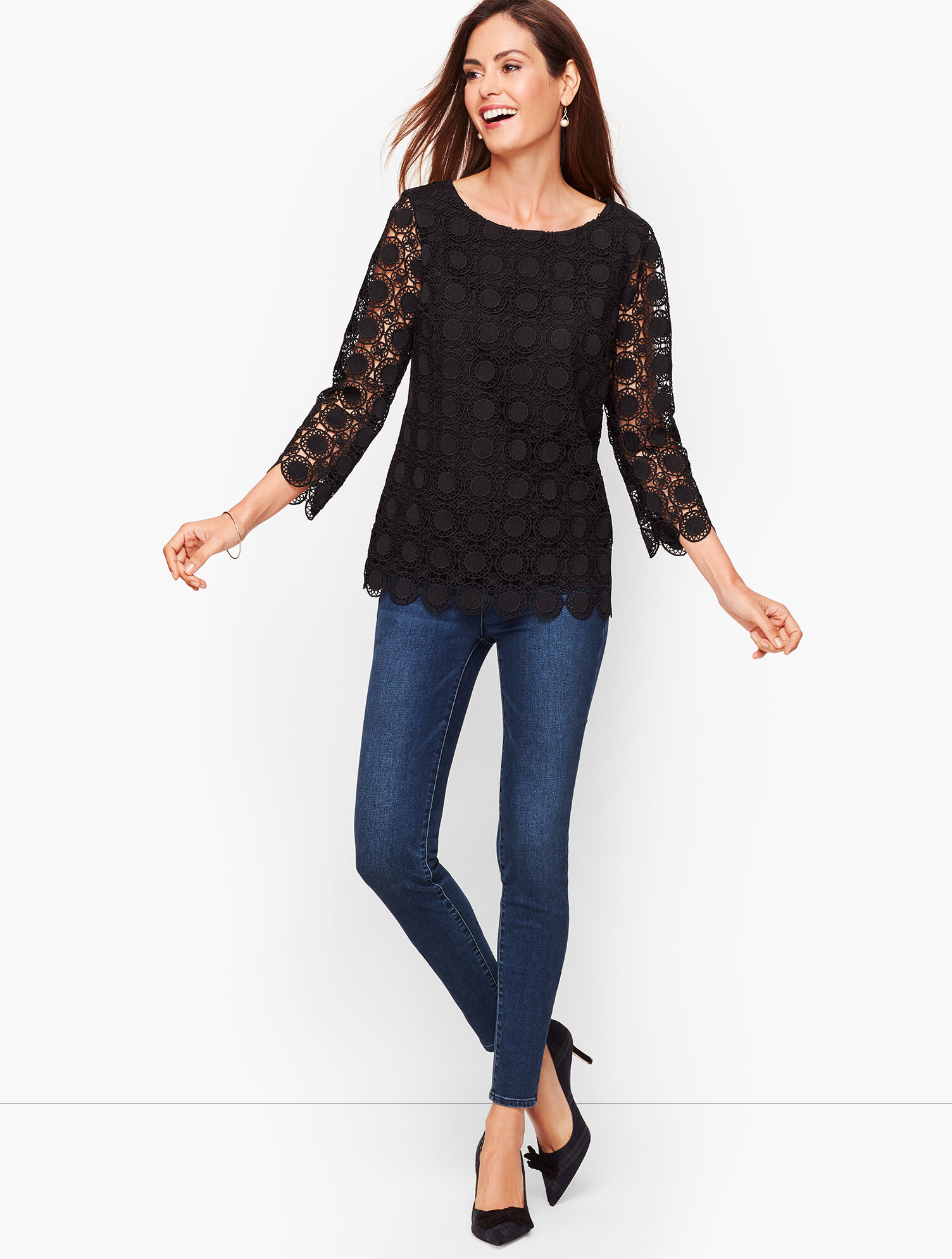 Medallion Lace Top | Talbots