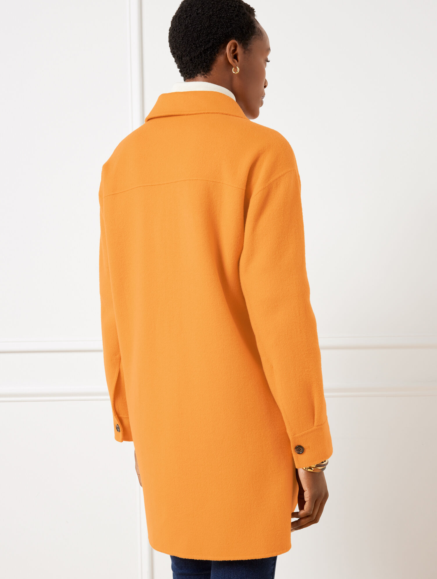 Double Face Wool Blend Shirt Jacket | Talbots