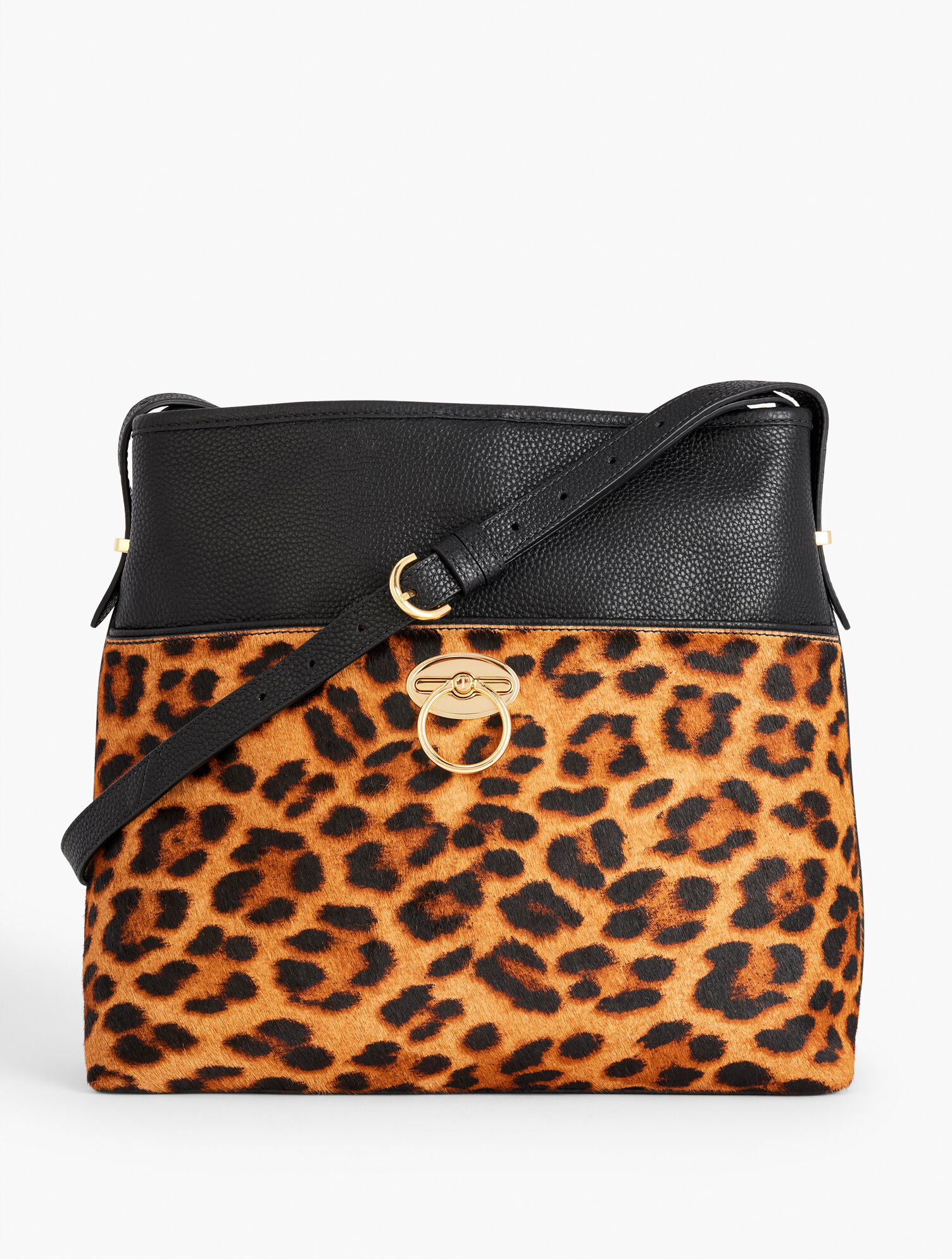 leopard print side bag