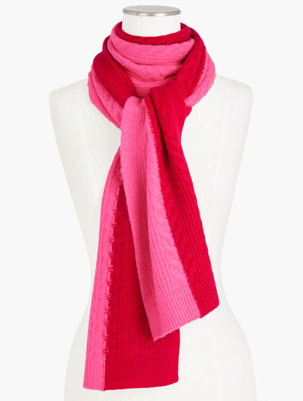 Cable Scarf - Colorblock | Talbots