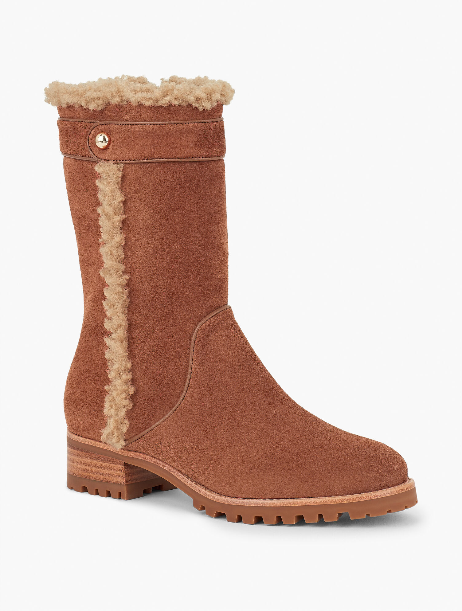 Tish Piped Suede Boots | Talbots