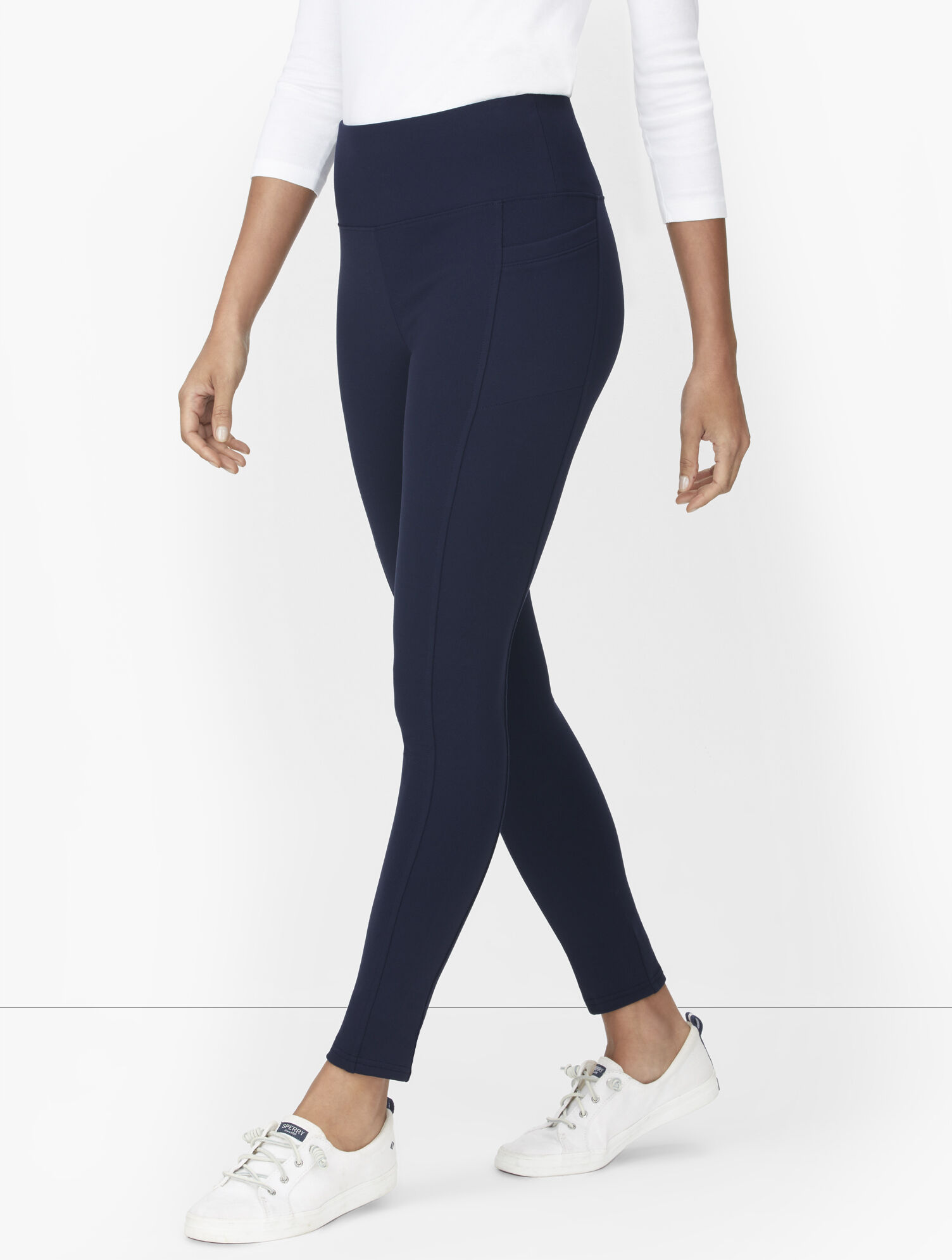 Tech Stretch Slash Pocket Leggings | Talbots