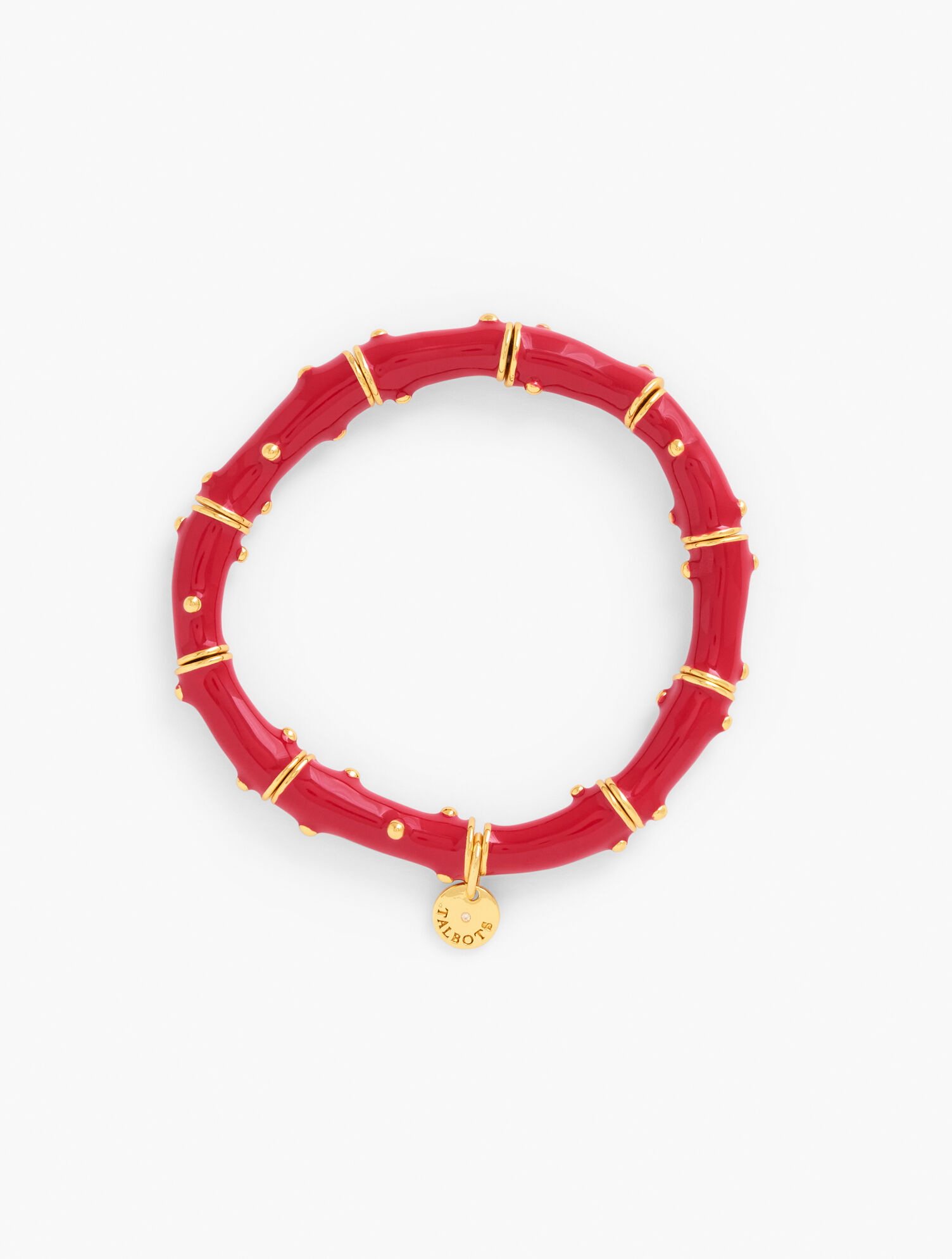 Enamel Coral Stretch Bracelet | Talbots