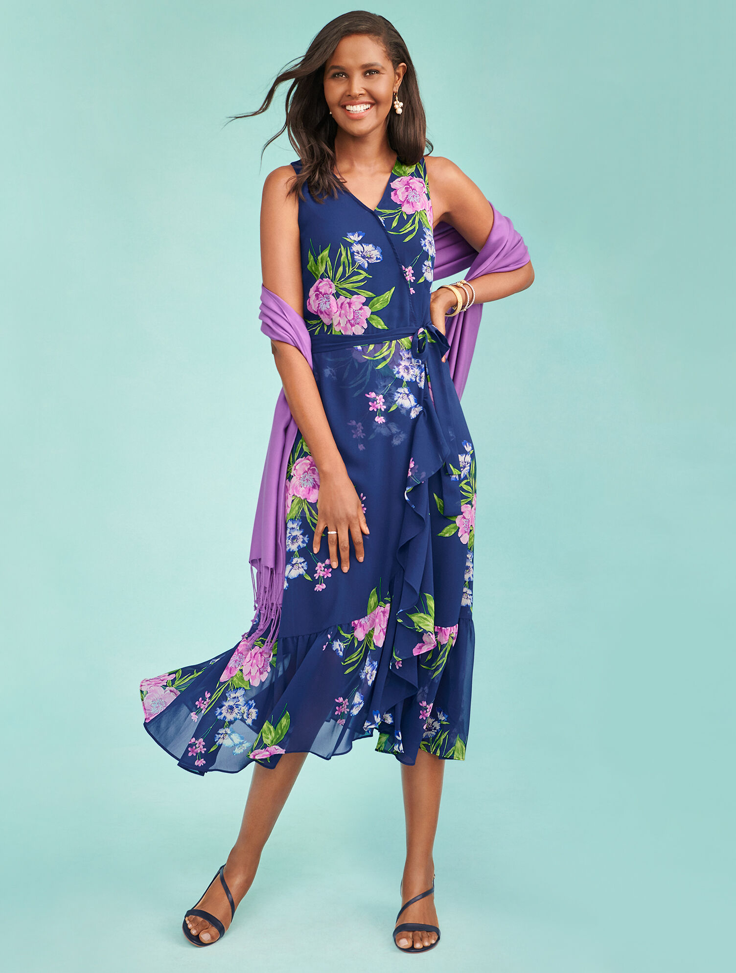 Solid Evening Wrap | Talbots