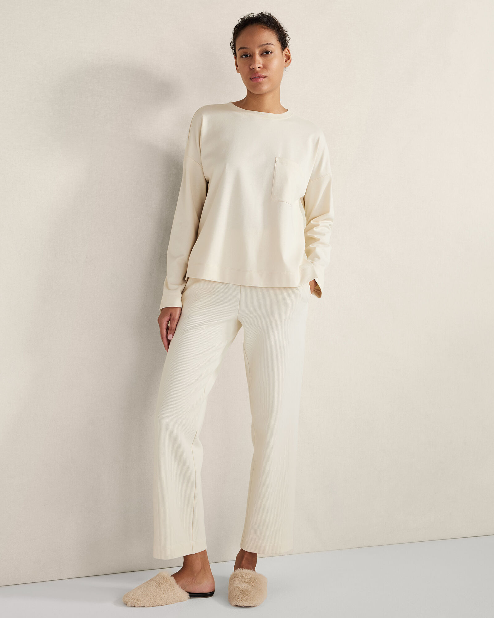 Organic Cotton Ottoman Rib Pants | Haven Well Within