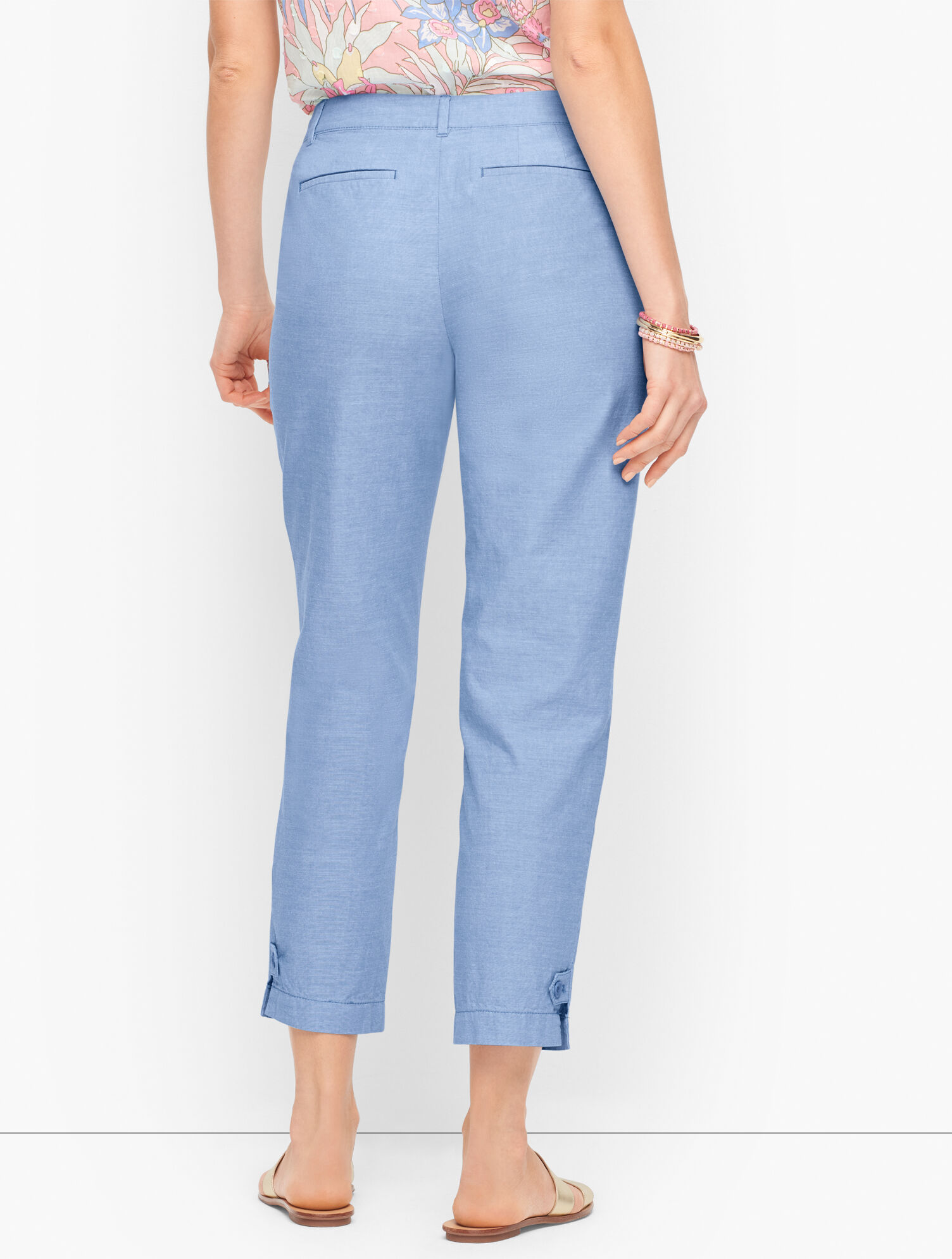 Perfect Crops - Newport Chambray | Talbots
