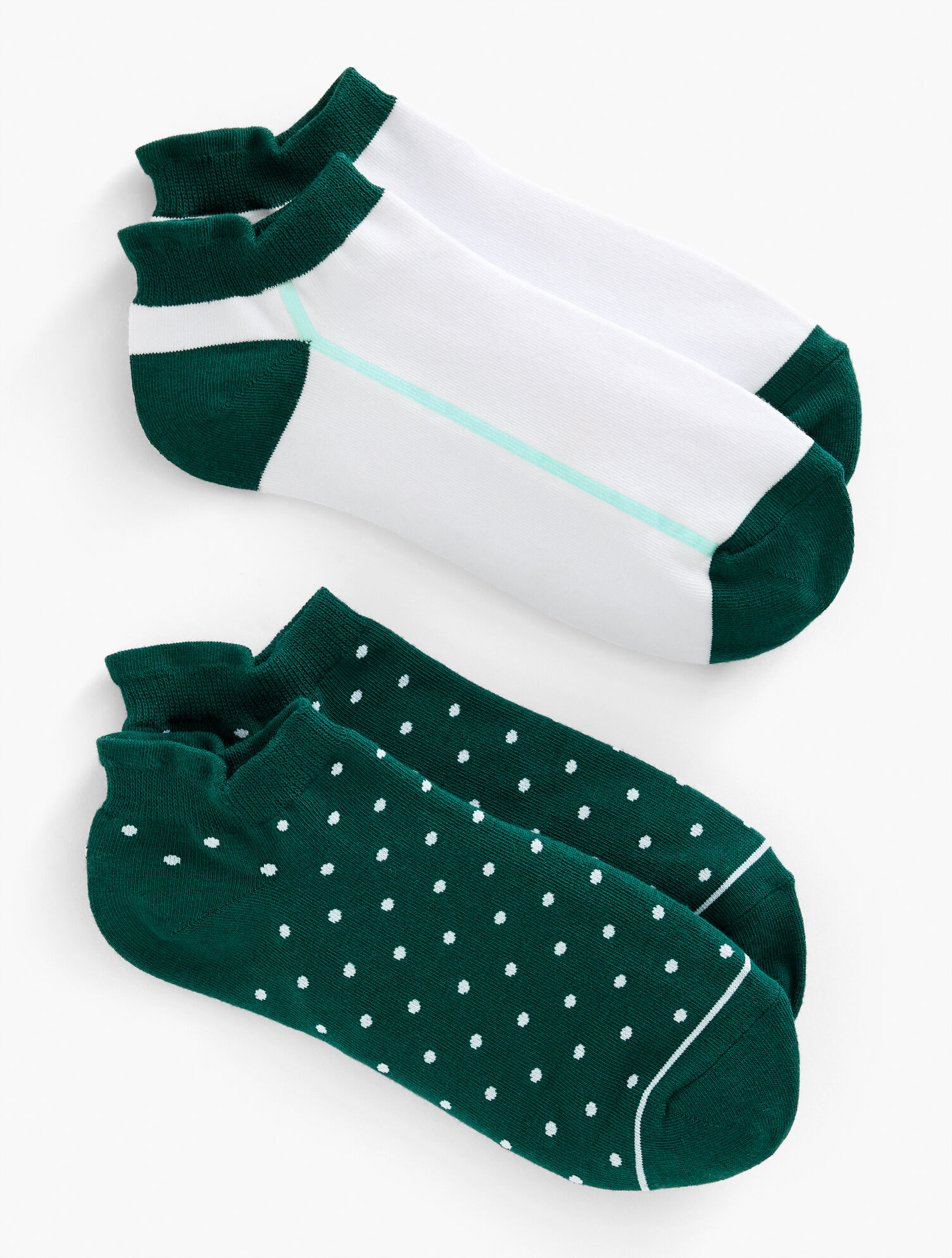 T By Talbots Pin Dot 2-Pack Ankle Socks | Talbots