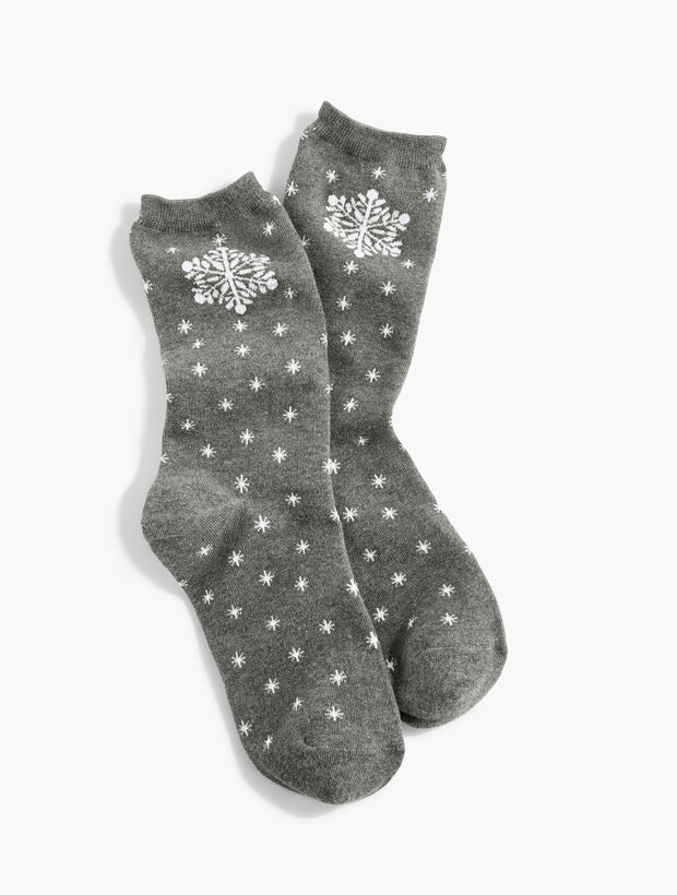 Dazzle Snowflake Trouser Socks | Talbots