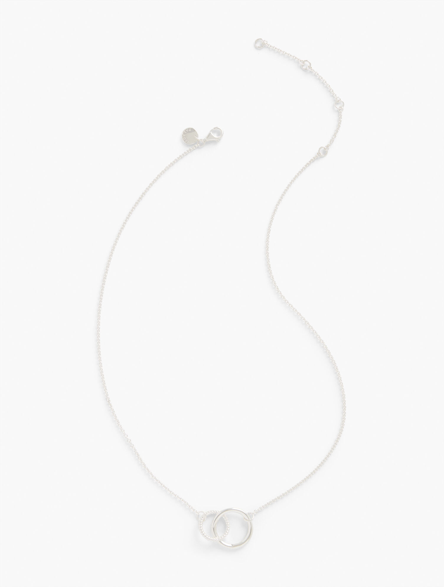 Sterling Silver Interlocking Circles Necklace | Talbots