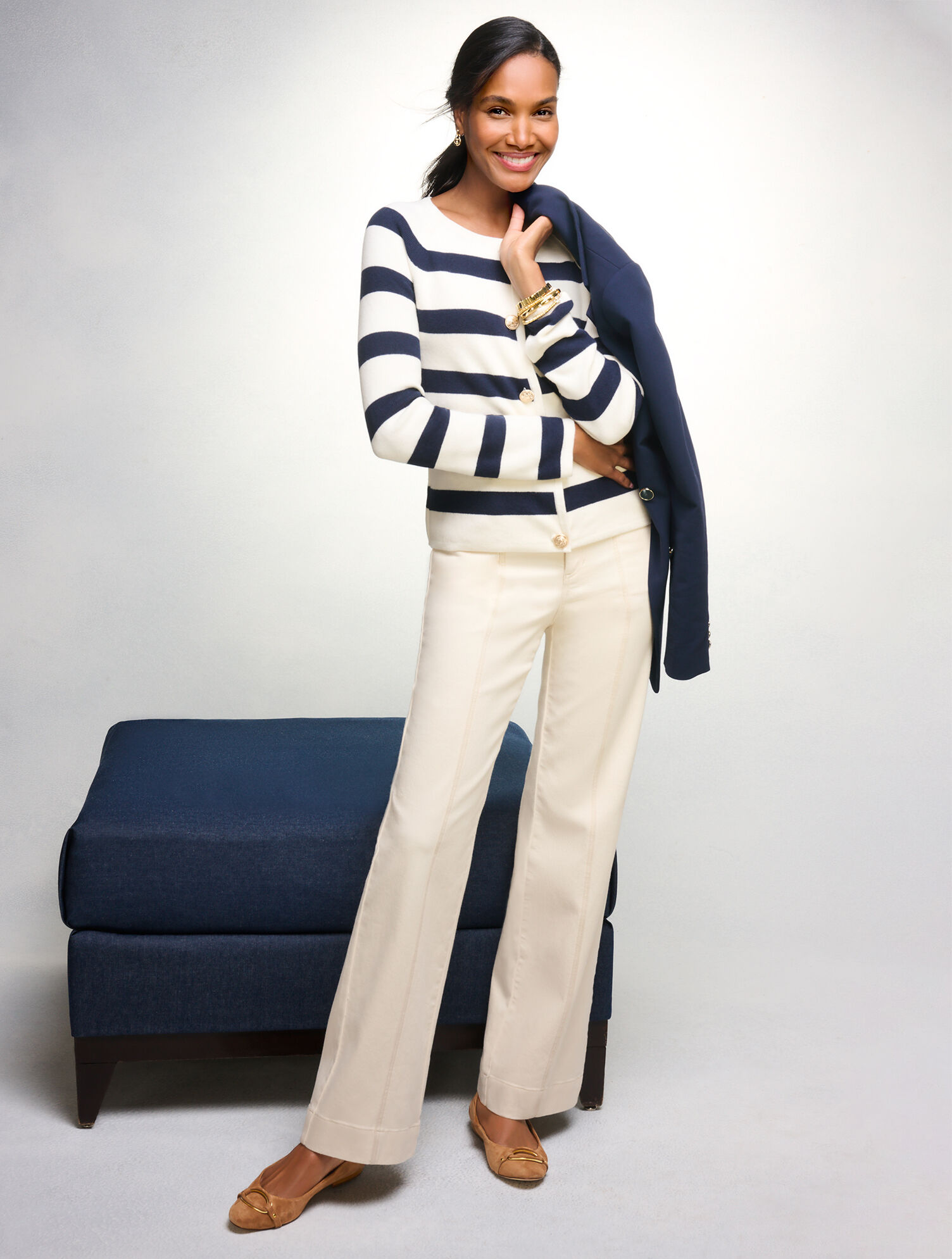 Striped Sweater Jacket | Talbots