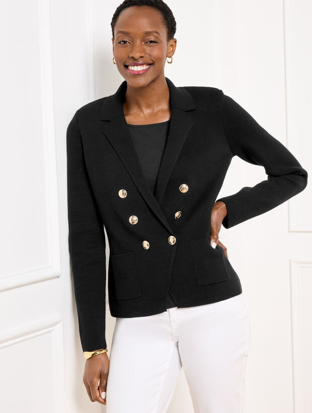 Double Breasted Sweater Jacket | Talbots