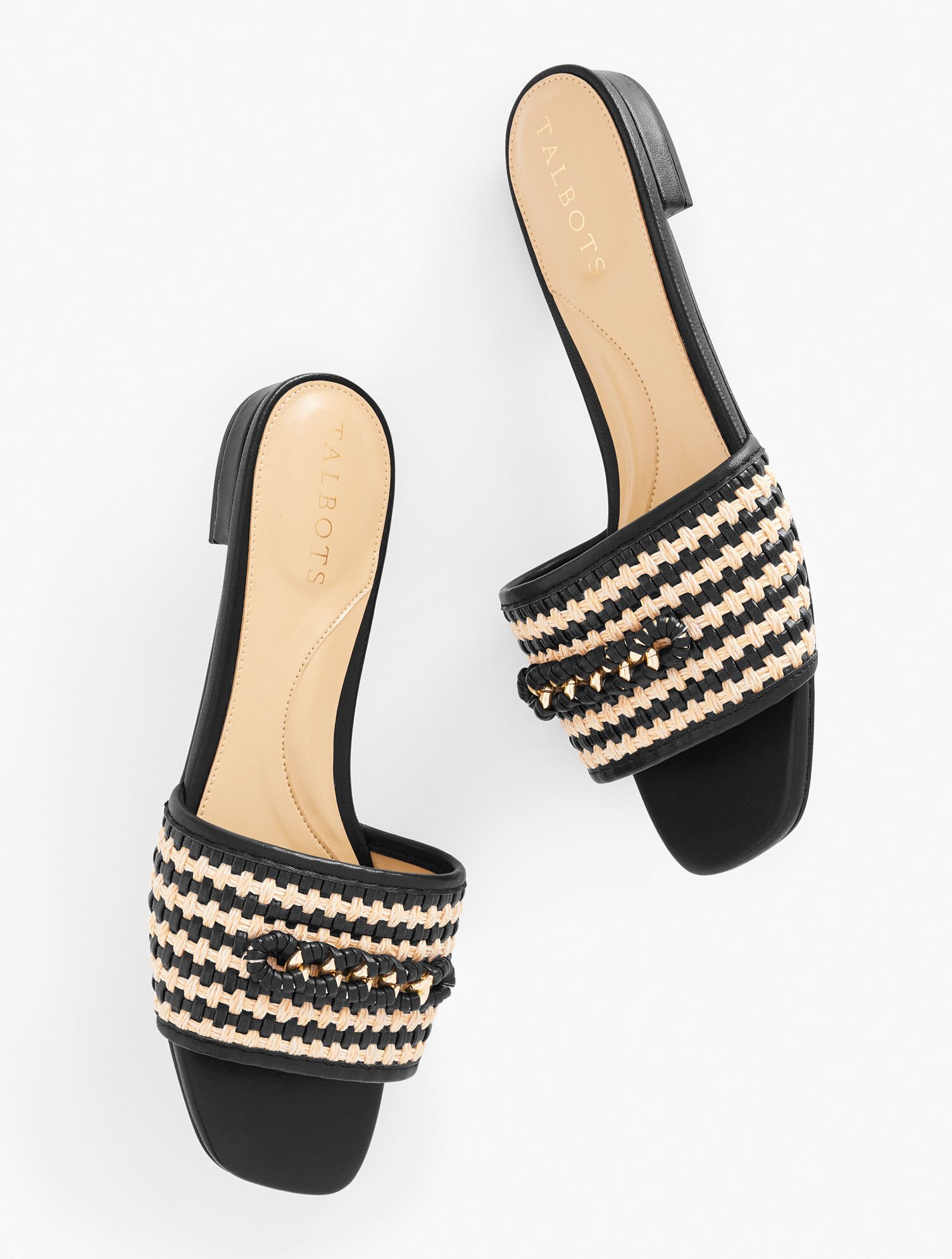 Violet Chain Woven Jute Slides | Talbots