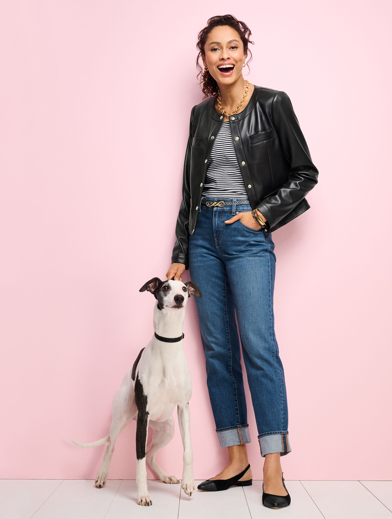 Faux Leather Jacket | Talbots