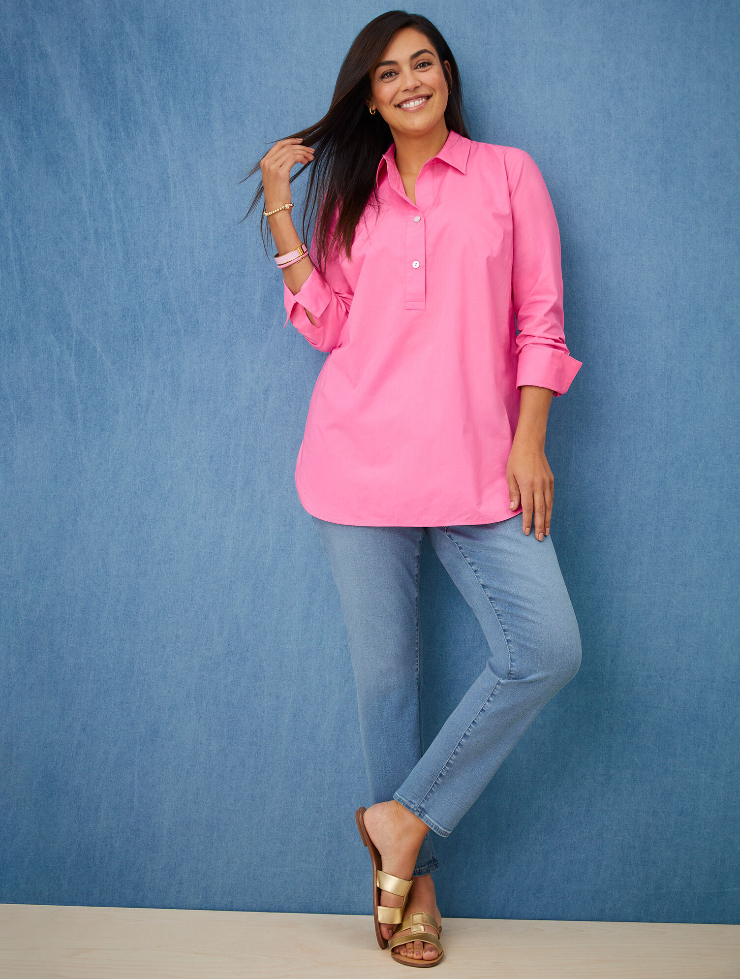 Poplin Tunic | Talbots