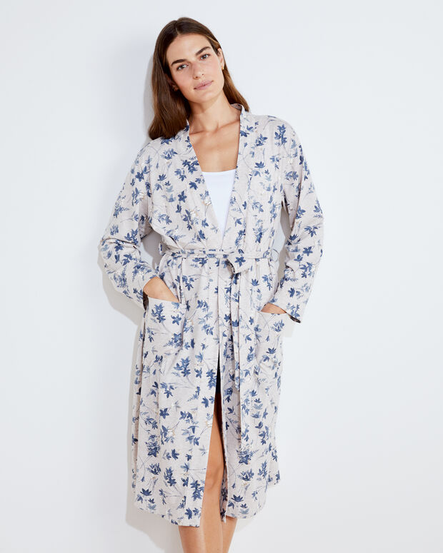 Organic Cotton Jersey Charming Floral Robe | Haven Well Within