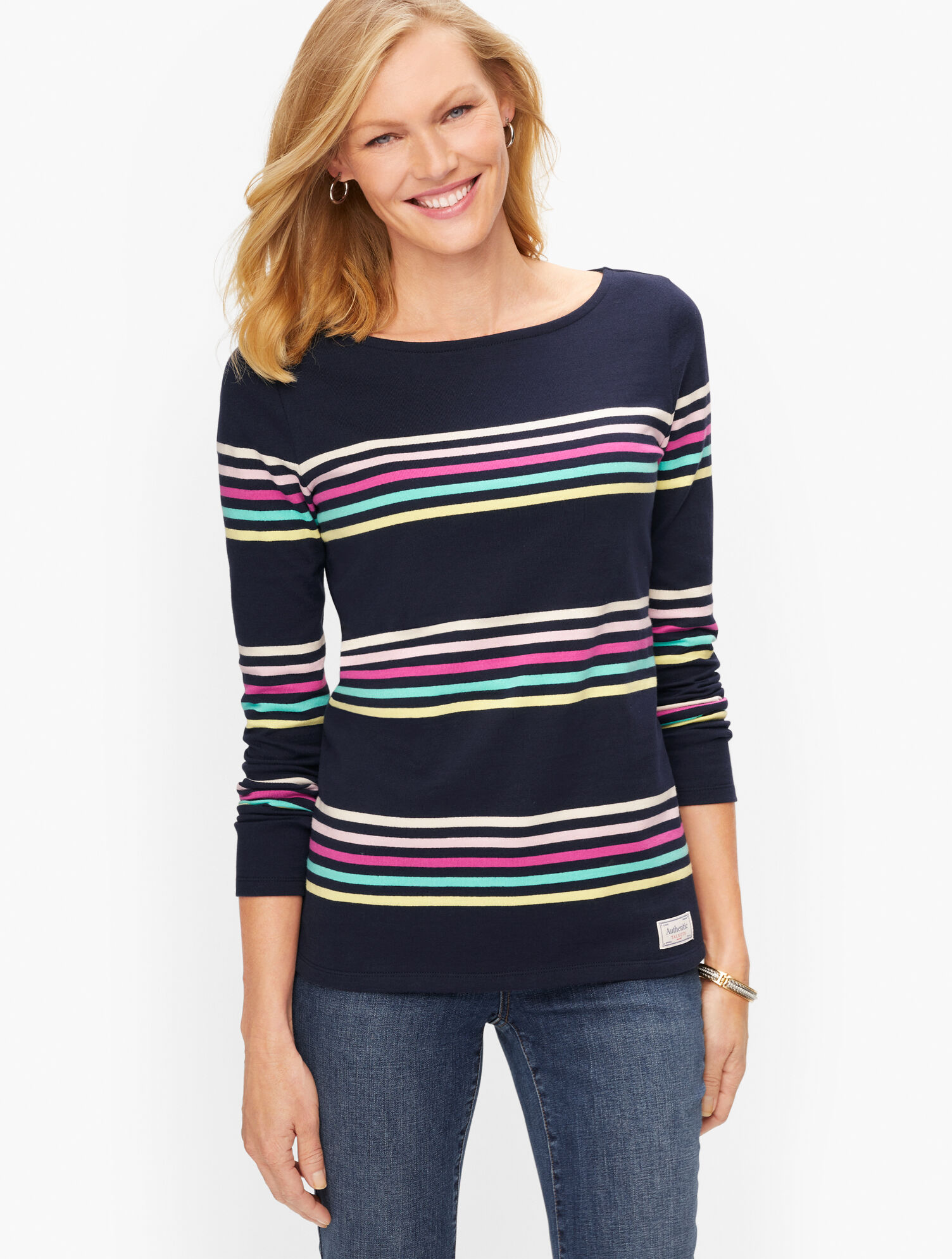 Authentic Talbots Tee - York Harbor Stripe | Talbots