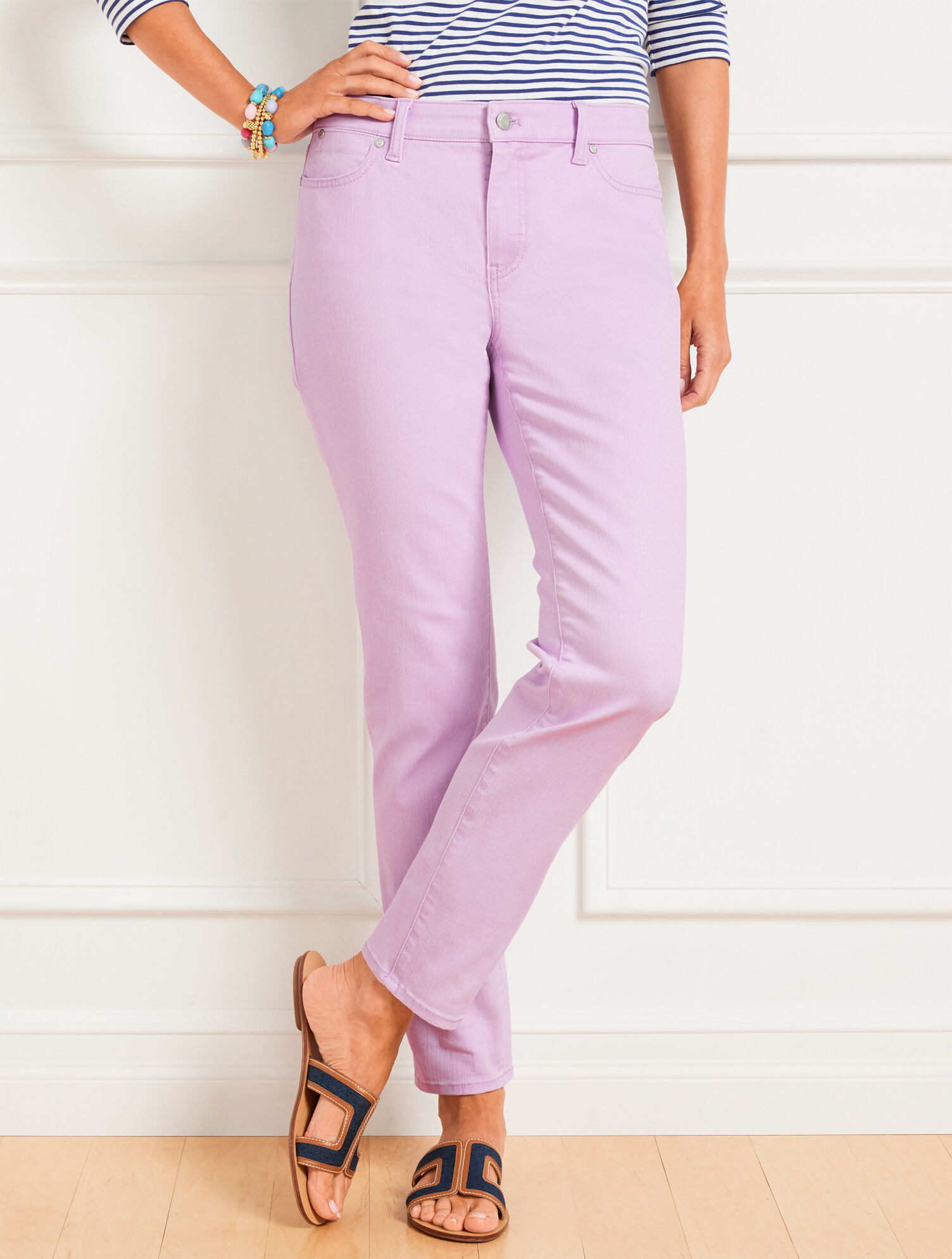 Slim Ankle Jeans - Pigment Dye - Curvy Fit | Talbots