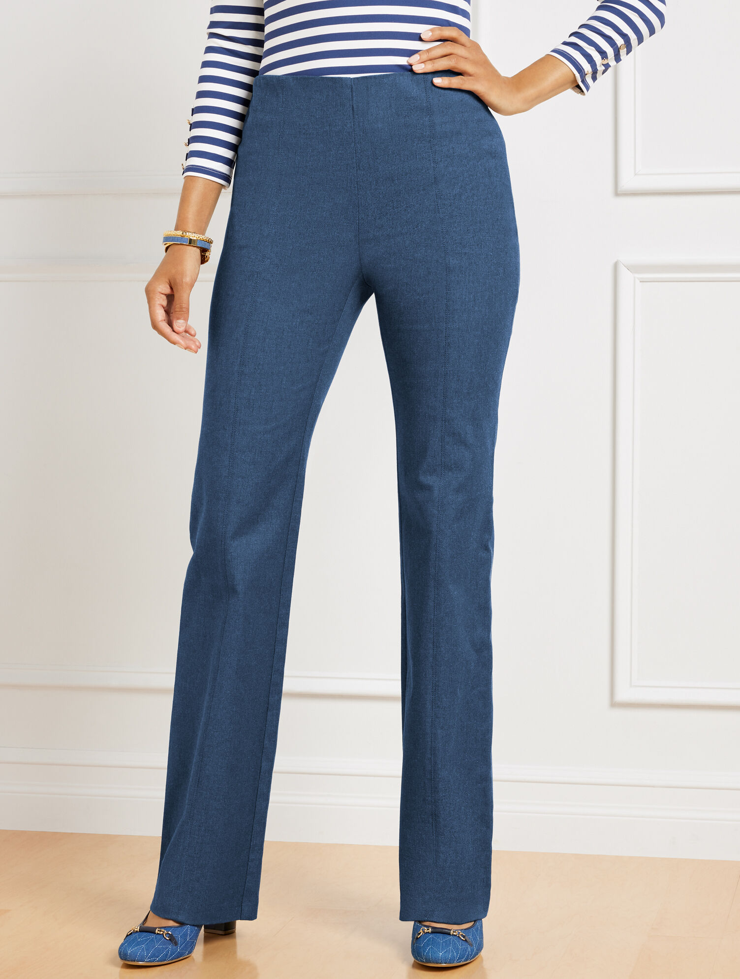 Talbots Portland Trouser - Faux Denim | Talbots