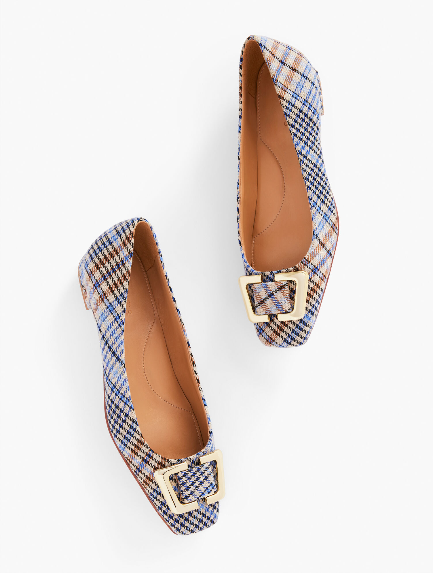 Sutton Buckle Flats - Windy Plaid | Talbots