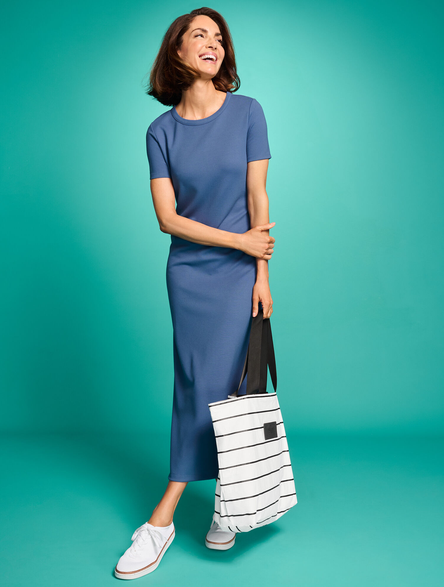 Effortless UltraKnit Short Sleeve Maxi Dress | Talbots
