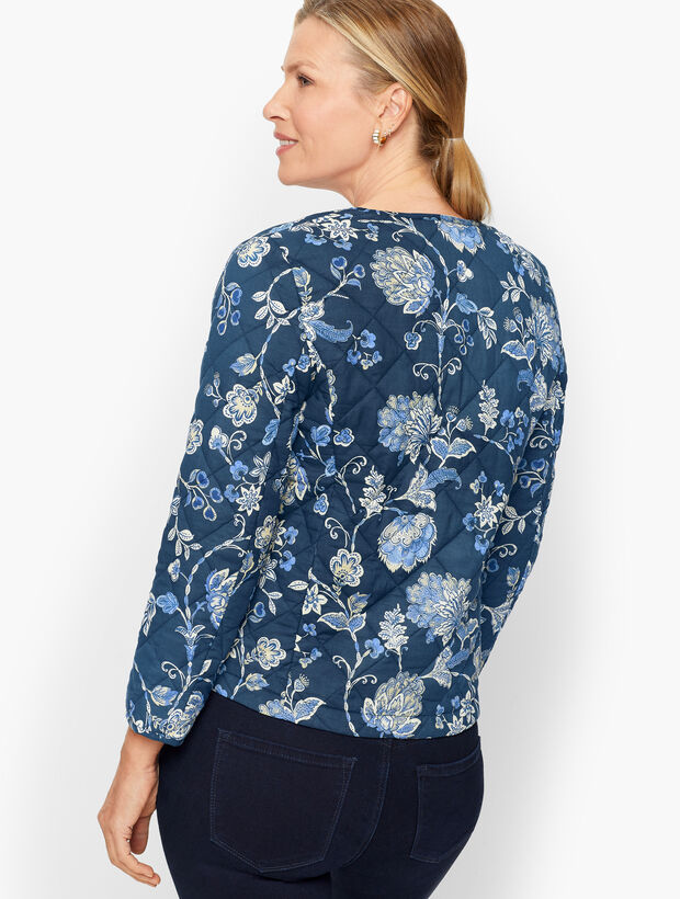 Jacobean Quilted Jacket | Talbots