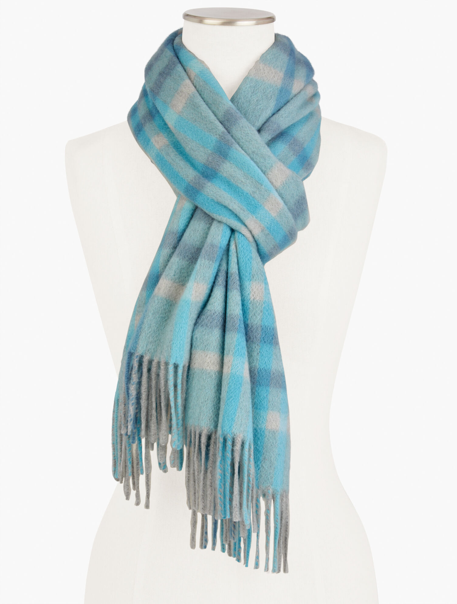 Dazzle Plaid Cashmere Wrap | Talbots