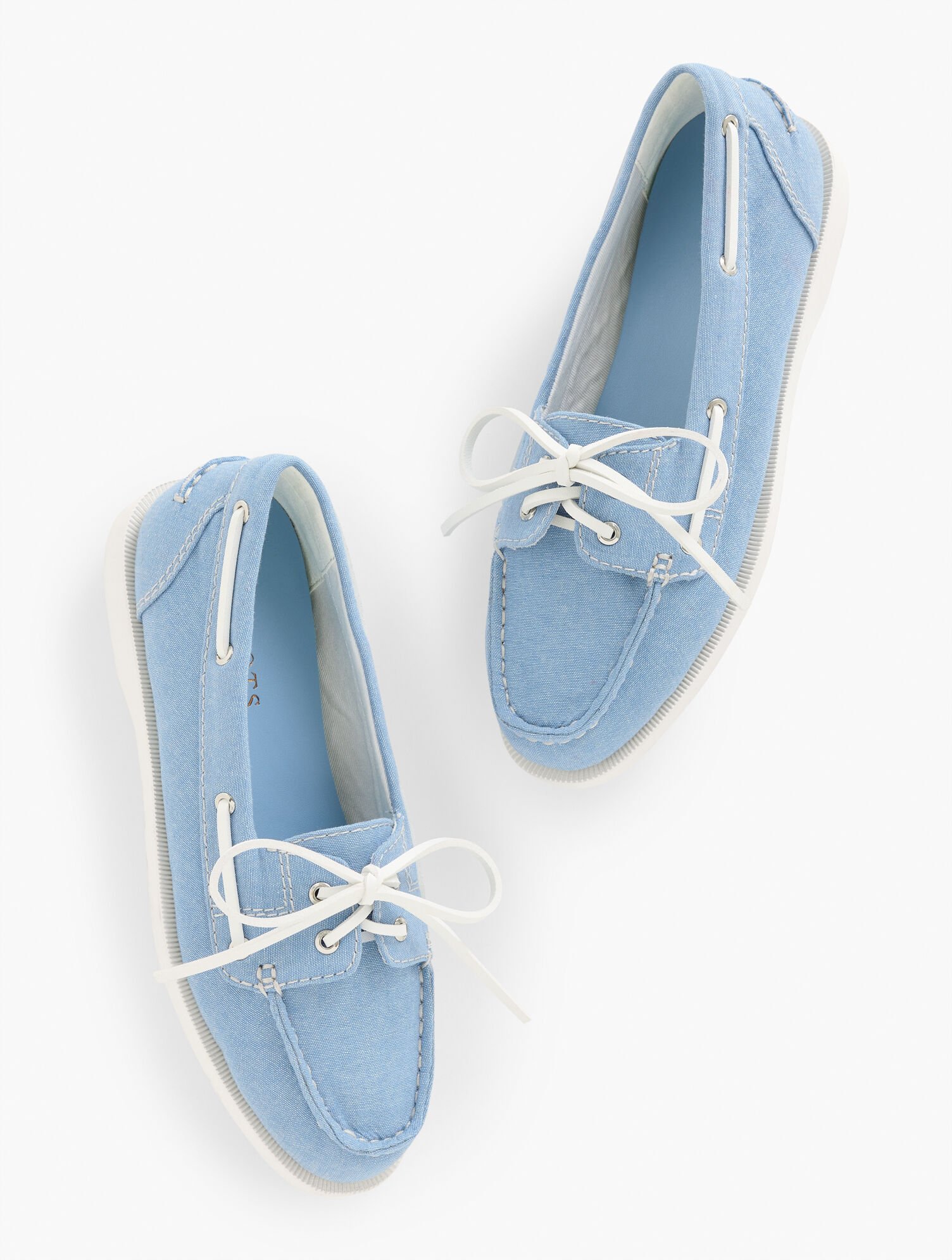 Finley Chambray Boat Shoes | Talbots