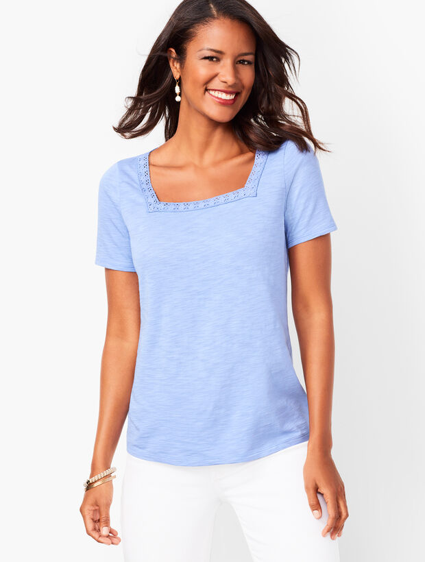 Square-Neck Tee | Talbots