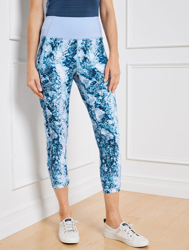 Performance Interlock Leggings - Python | Talbots