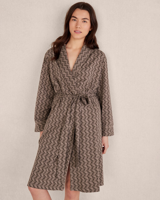 Organic Cotton Jersey Deco Print Robe | Haven Well Within