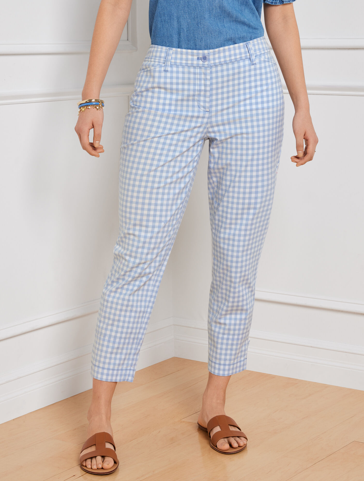 Perfect Crops - Sunrise Gingham - Curvy Fit | Talbots