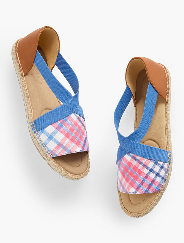 Illysa Espadrille Sandals - Paradise Plaid | Talbots