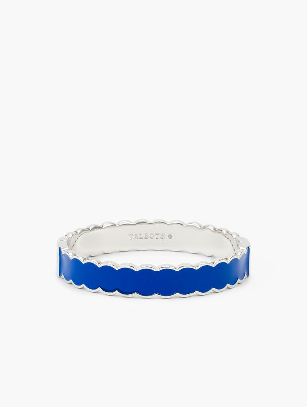 Scalloped Enamel Bangle | Talbots